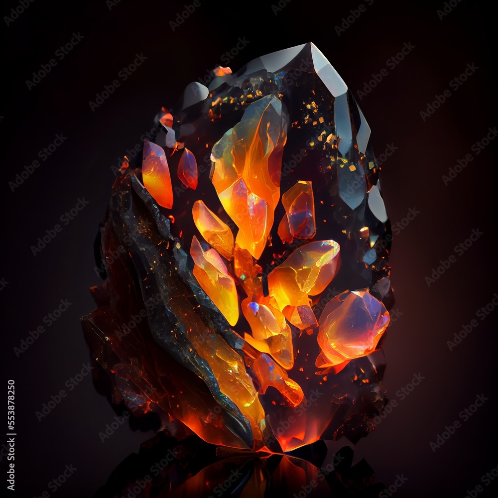Orange Fire Opal