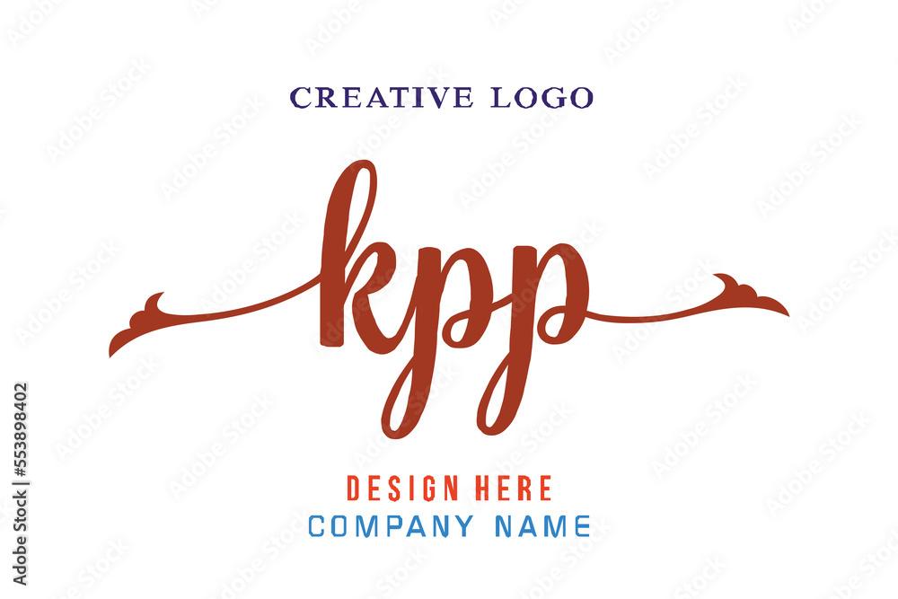 KPP lettering, perfect for company logos, offices, campuses, schools ...