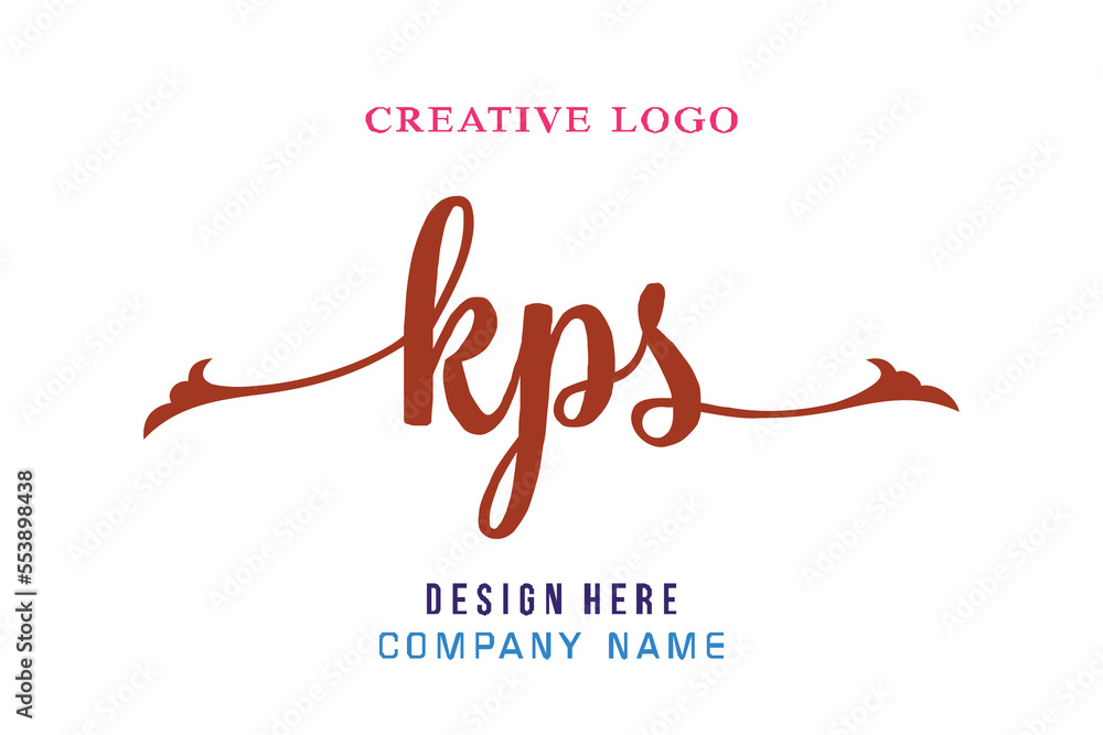 KPS lettering, perfect for company logos, offices, campuses, schools ...