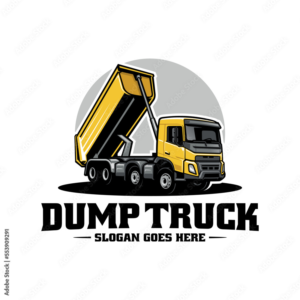 dump truck, trucking premium logo vector Stock Vector | Adobe Stock