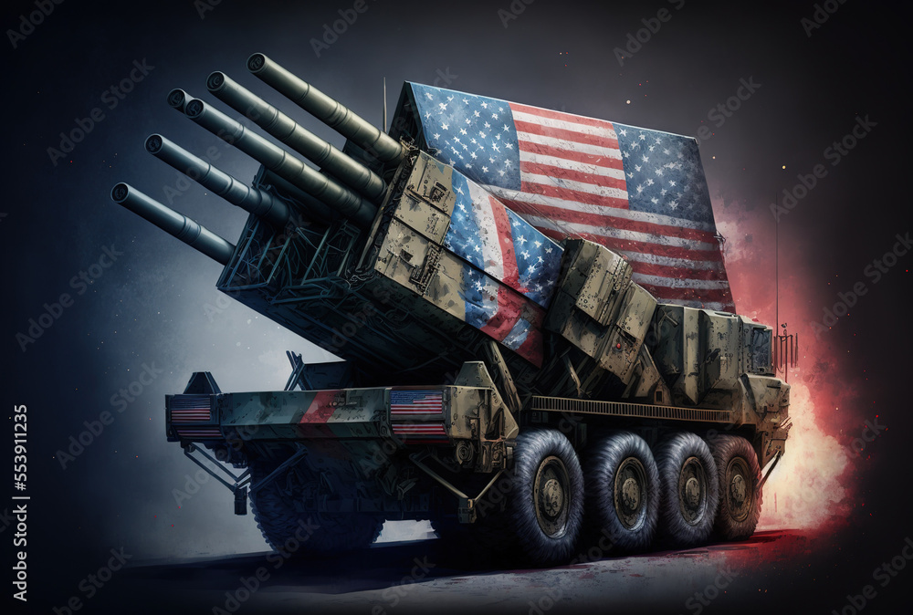 ภาพประกอบสต็อก American surface to air missile system MIM 104 Patriot ...