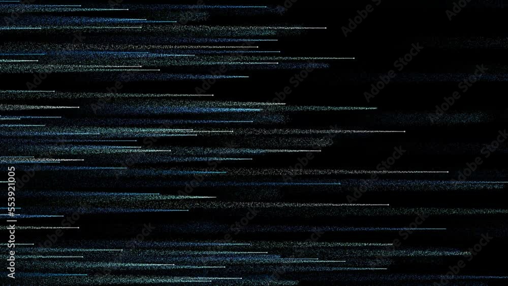 Abstract Blue Particle Trails Seamlessly Looped. Magic Fireworks Line ...