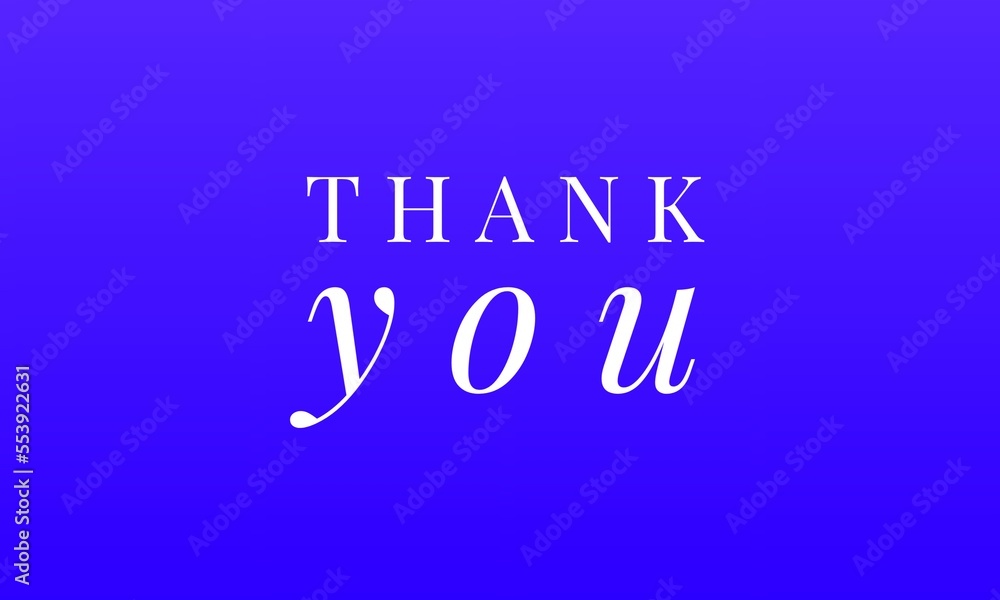 Thank you illustration card with gradient color background wallpaper ...