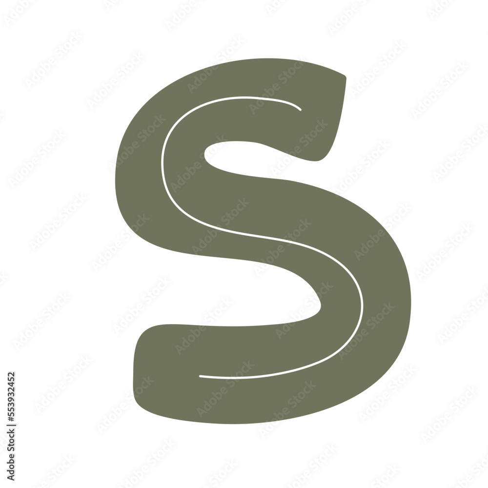 doodle alphabet s Stock Vector | Adobe Stock