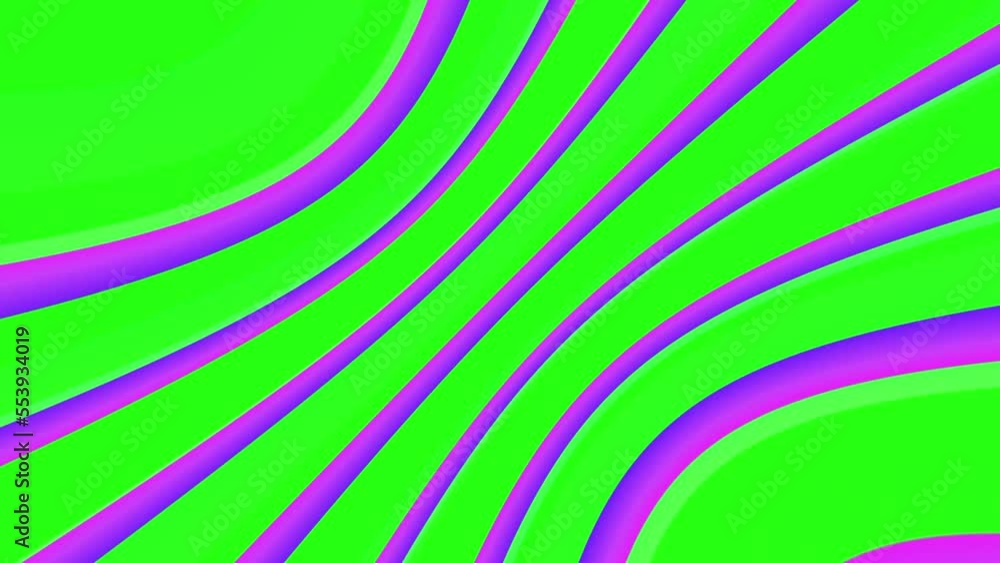 Modern shapes transition in a diagonal direction on a green screen ...