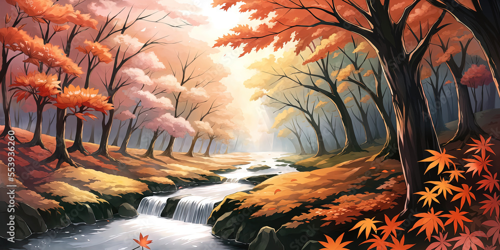 2D Visual Novel: Fantasy Nature Vol. 1 - Stylized Anime Background ...
