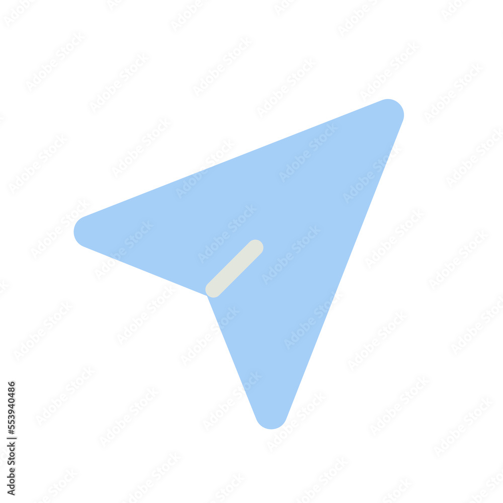 Vetor do Stock: Cursor arrow pointer flat color ui icon. Sharing location with friends. GPS ...