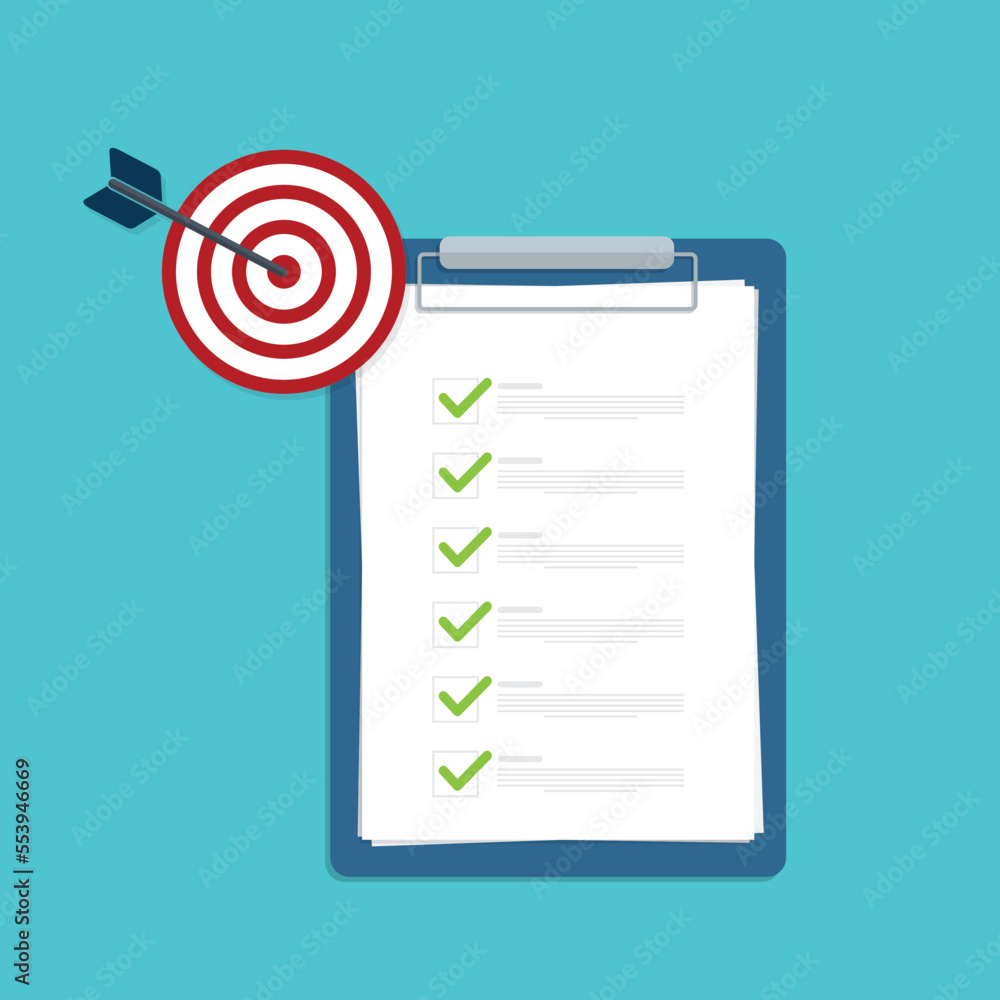 Assignment target. Clipboard, checklist. Project task management and ...