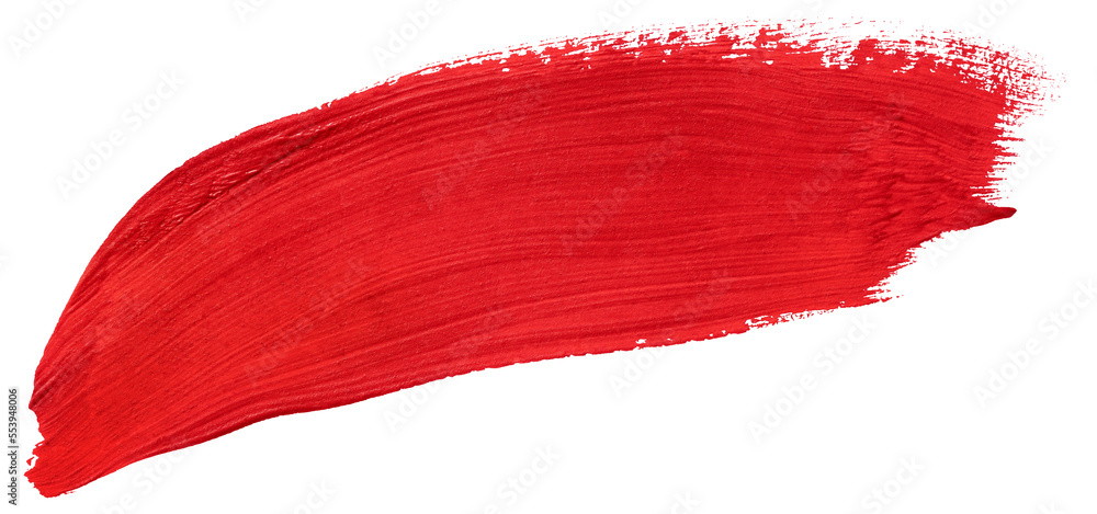 Red smear of paint isolated on transparent background Stock ...