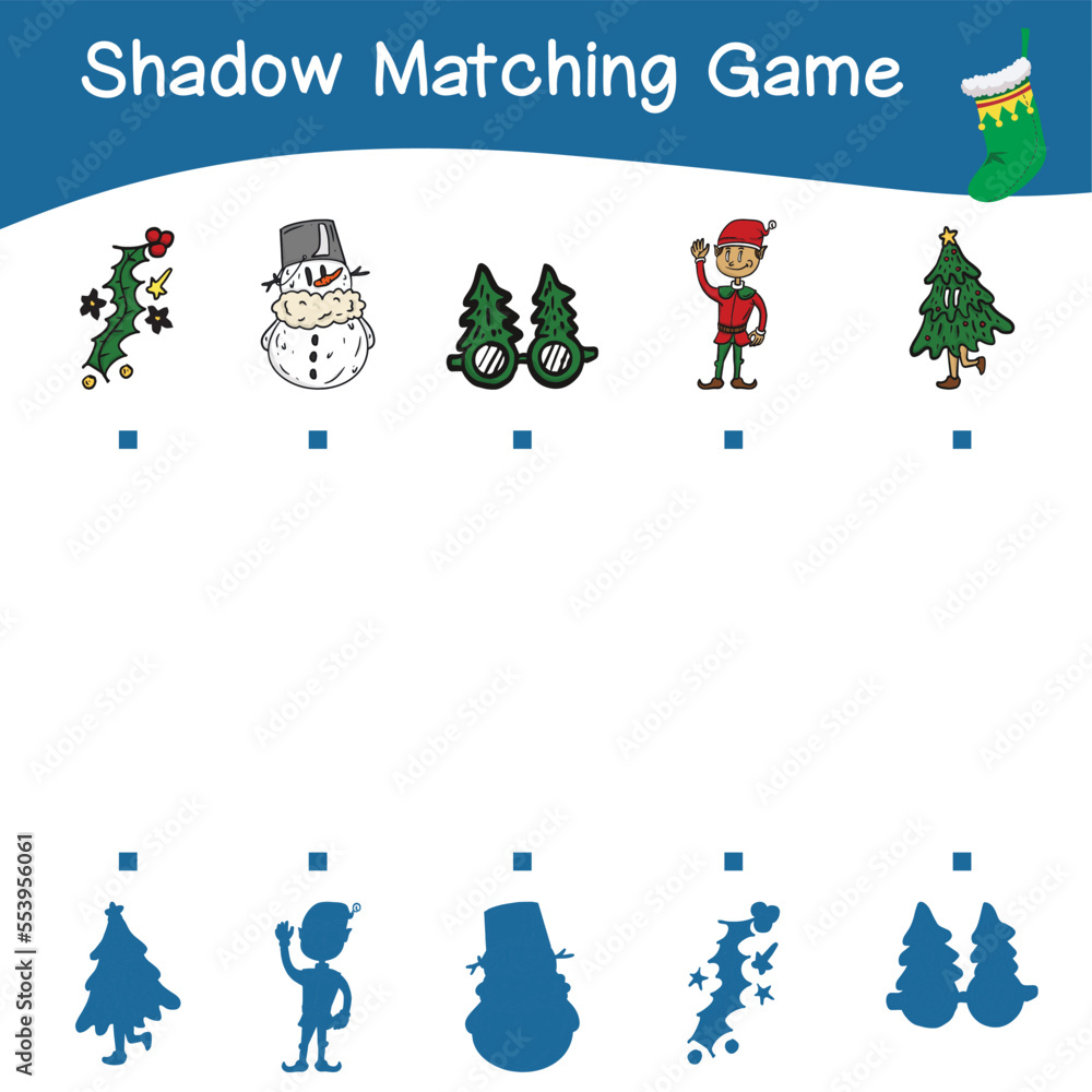 Shadow matching game worksheet. Educational printable worksheet for ...