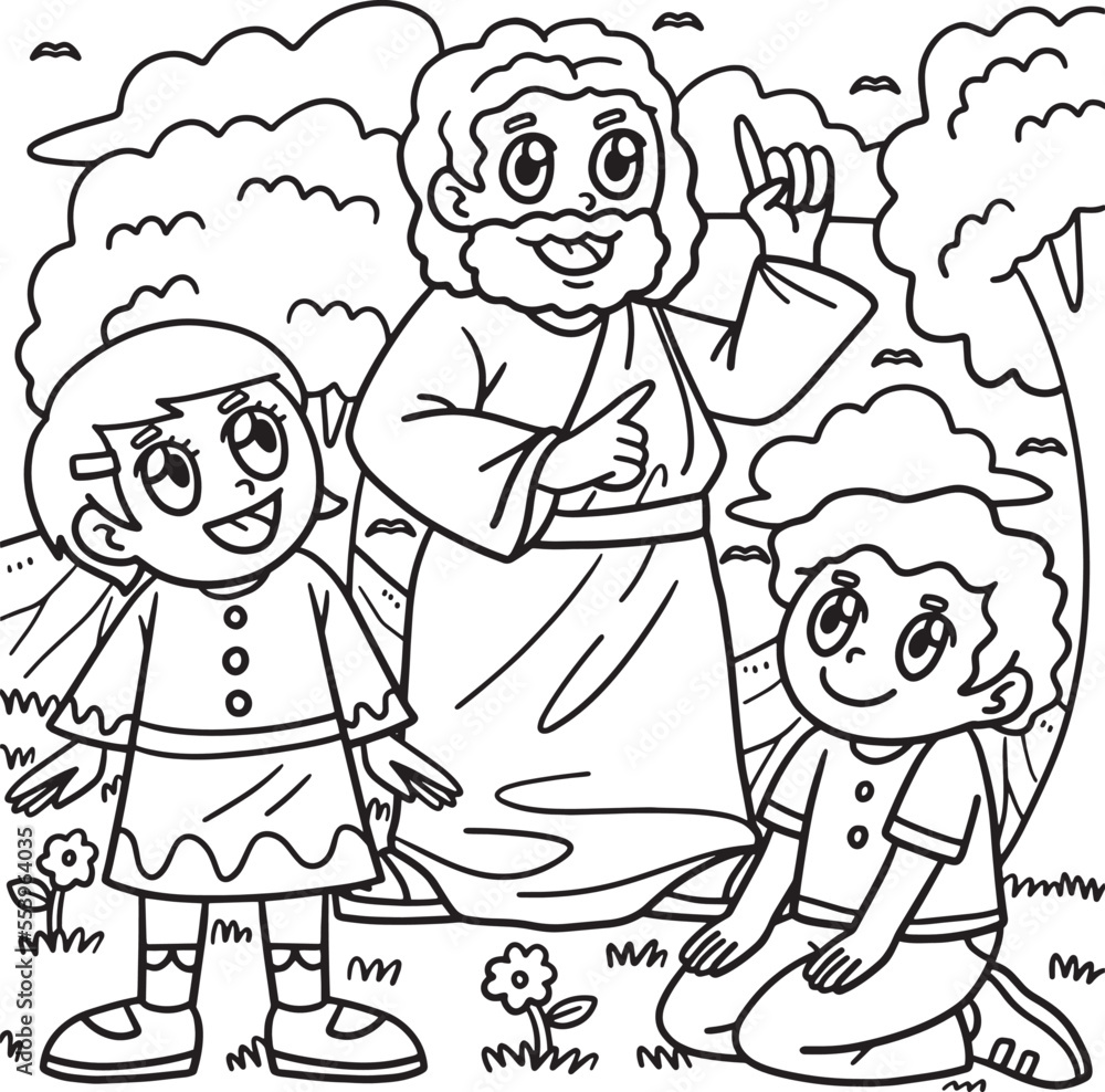 Christian Children Coloring Pages