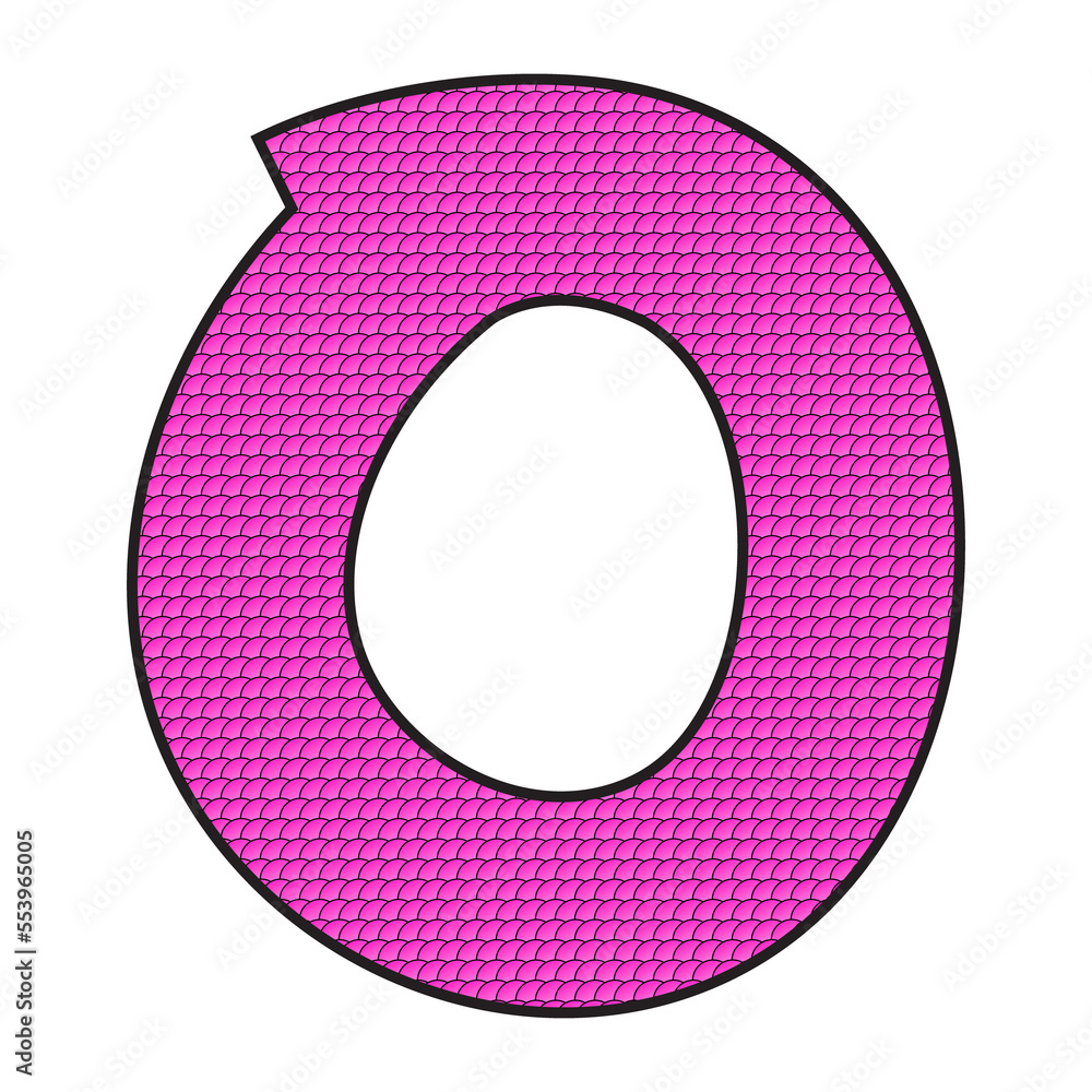 Alphabet O illustration isolated on png transparent background. Stock ...