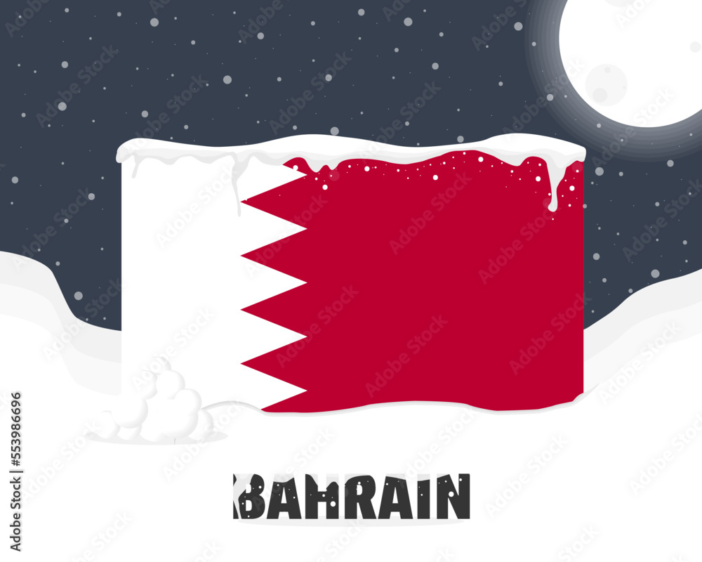 Bahrain snowy weather concept, cold weather and snowfall, weather ...