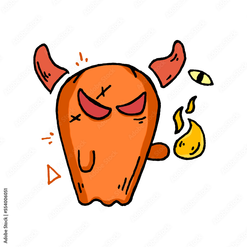Cartoon Evil Clipart Stock Illustration | Adobe Stock
