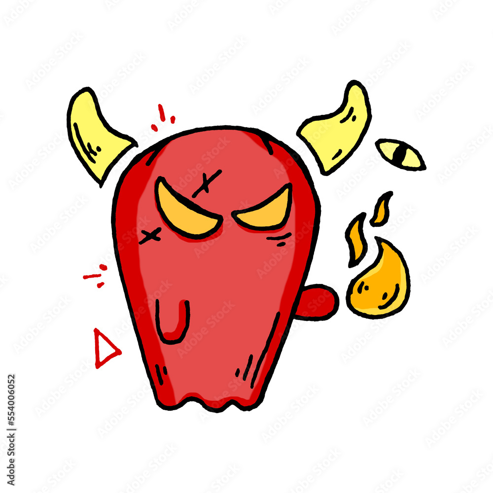 Cartoon Evil Clipart Stock Illustration | Adobe Stock