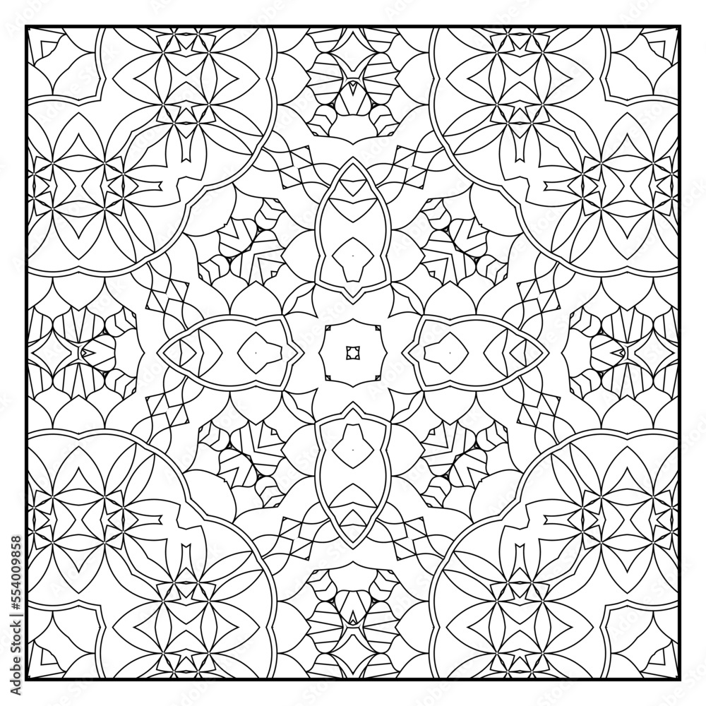 Mandala coloring page for adults. Mandala background. Mandala pattern ...
