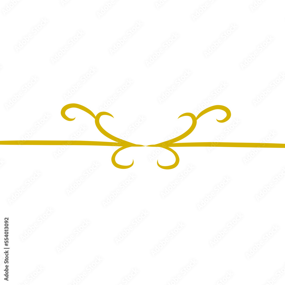 Gold Line Divider Stock Vector | Adobe Stock