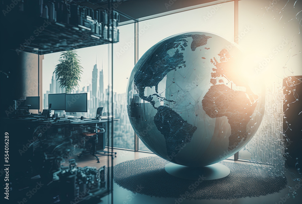 Geolocation monitoring and transportation idea with a double exposure ...