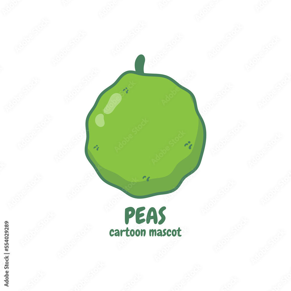 Young green beans with the slogan Best friends forever. Vector ...