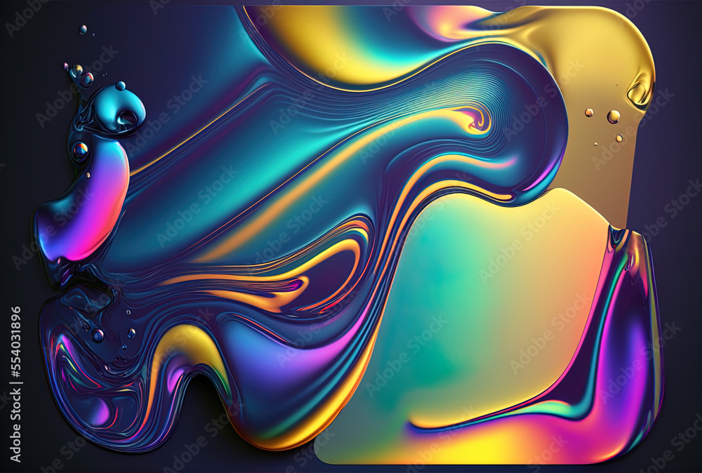 Abstract neon dreams background for cover designs, modern cyberpunk ...