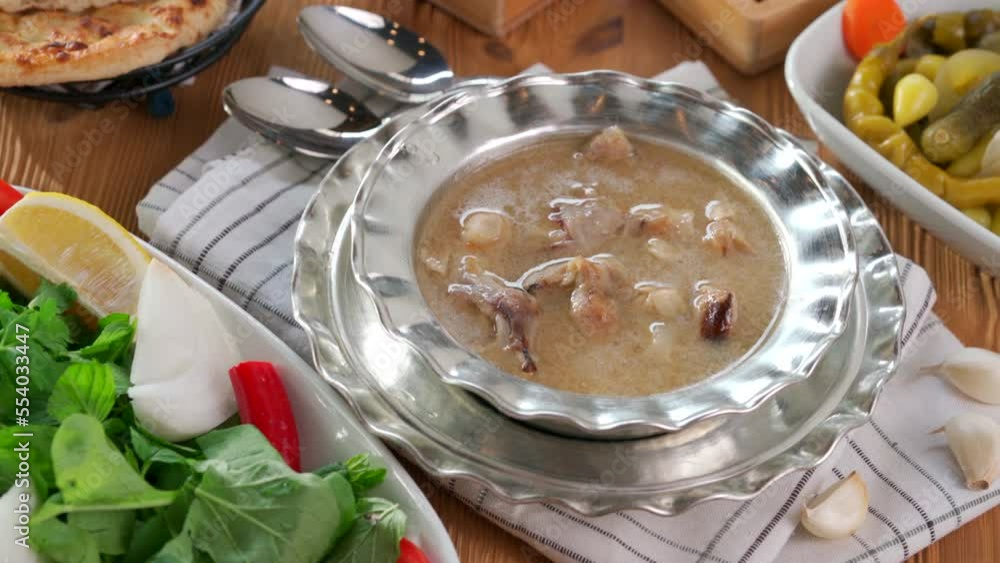 Turkish kelle paça, ayak paça, beyin paça, işkembe, ezogelin, mercimek ...