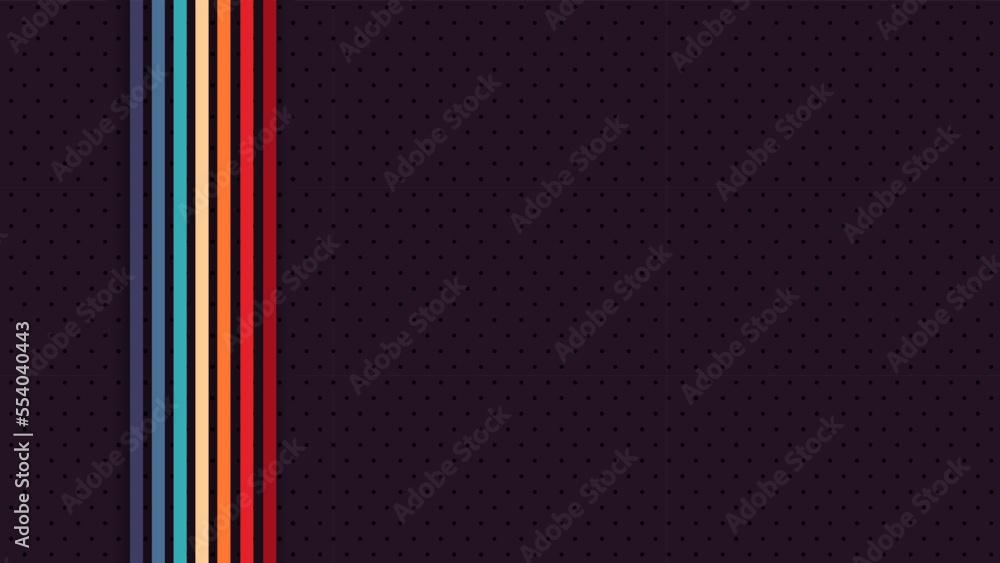 Simple abstract retro futuristic design in 1970's 1980's 1960's style ...