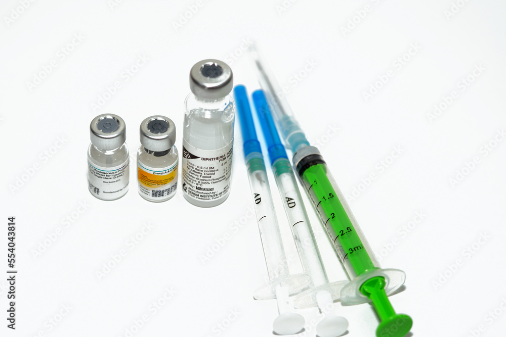 Cairo, Egypt, December 12 2022: Diphtheria and Tetanus Vaccine IM ...