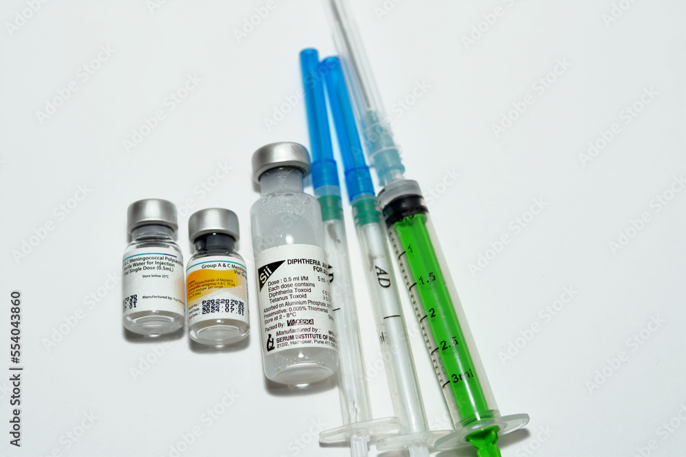 Cairo, Egypt, December 12 2022: Diphtheria and Tetanus Vaccine IM ...