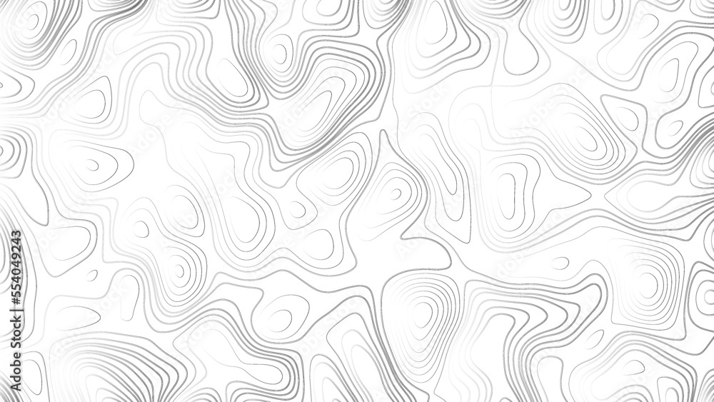 Abstract white topography vector background. Line topography map design ...