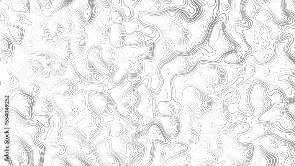 Abstract white topography vector background. Line topography map design ...