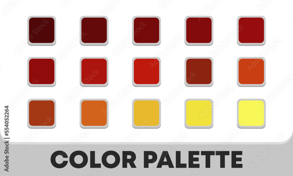 Universal color palette. Catalog of color combinations. Vector ...