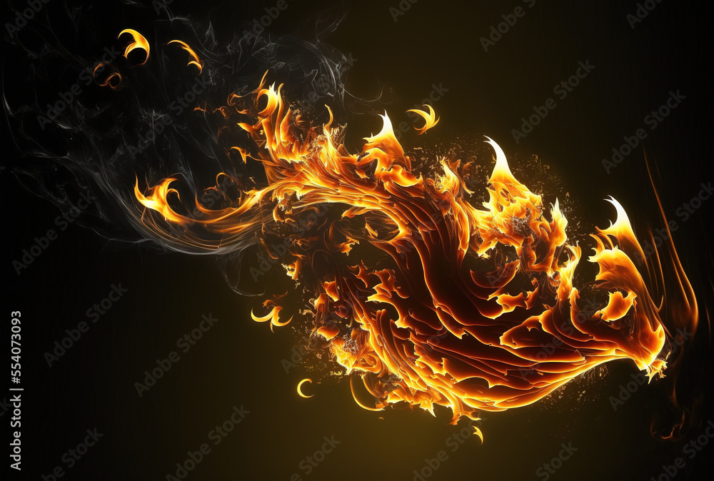 Realistic flaming flame picture and abstract fire desktop background ...