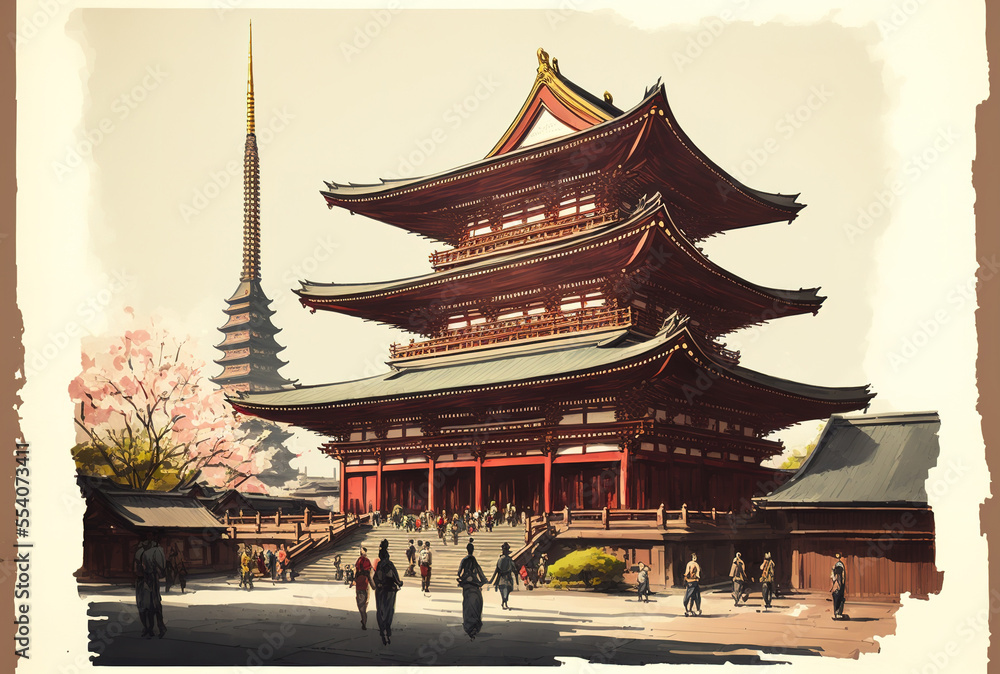 Tokyo's oldest and most important temple is Sensoji ji Temple in ...