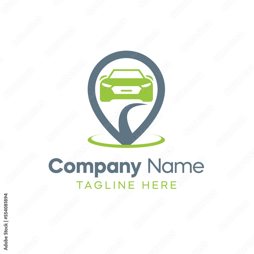car tracker logo design with gps icon Stock Vector | Adobe Stock
