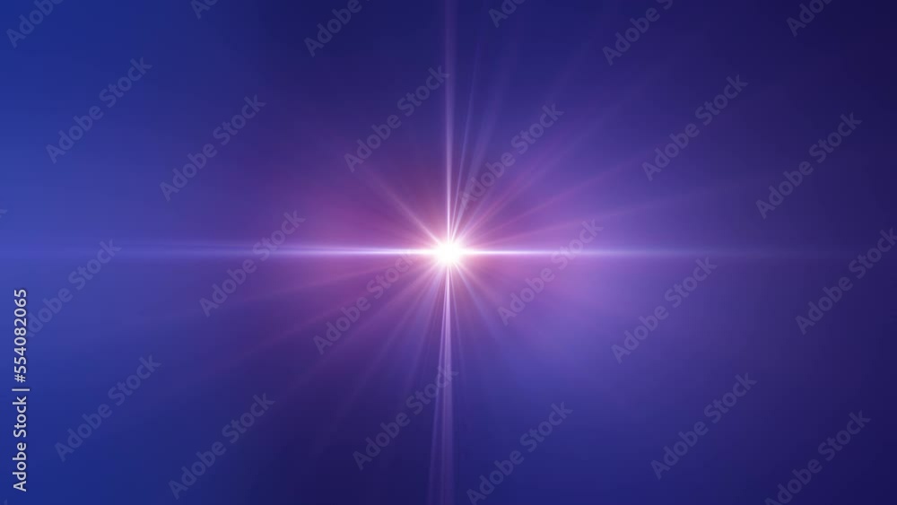 Loop center rotating glow colorful orange lights optical lens flares ...