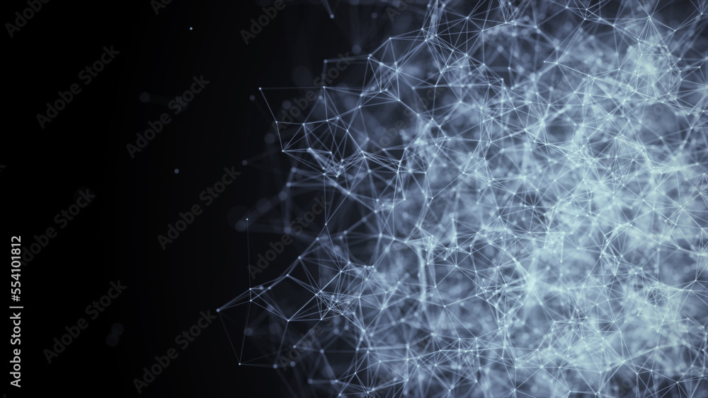 The concept of network connectivity. Virtual reality illustration ...