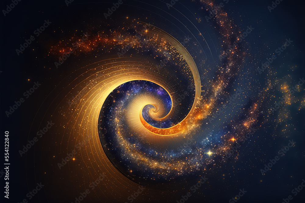 Golden Spiral Galaxy