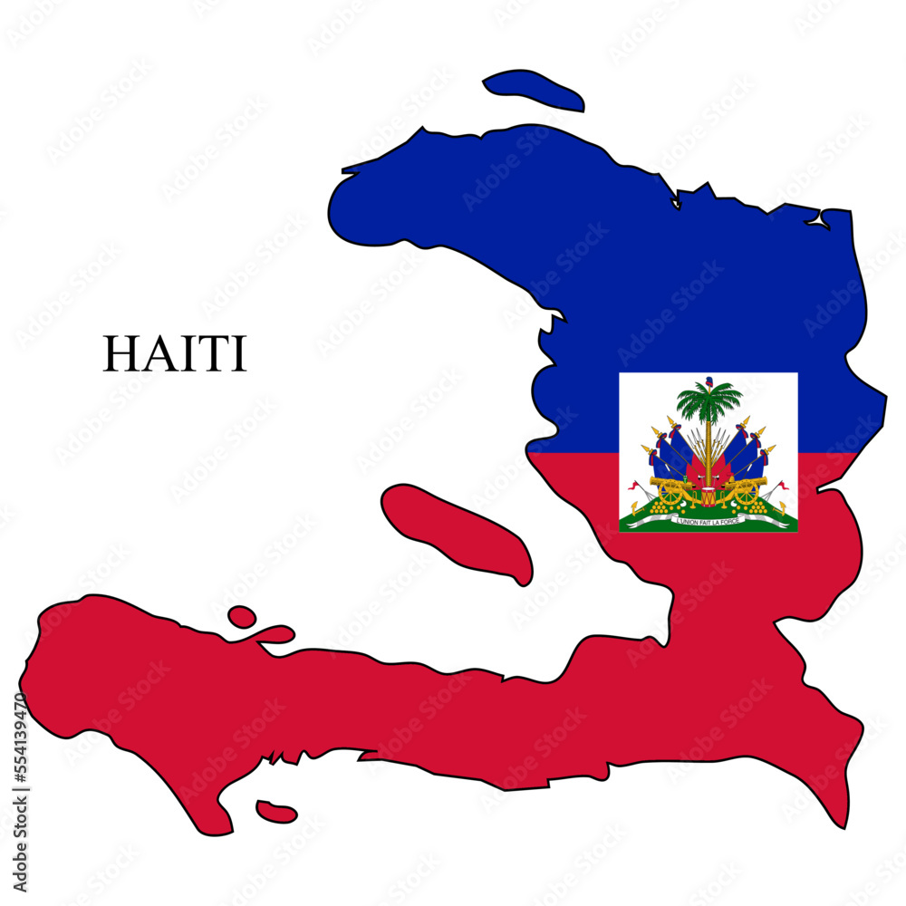 Haiti map vector illustration. Global economy. Famous country ...