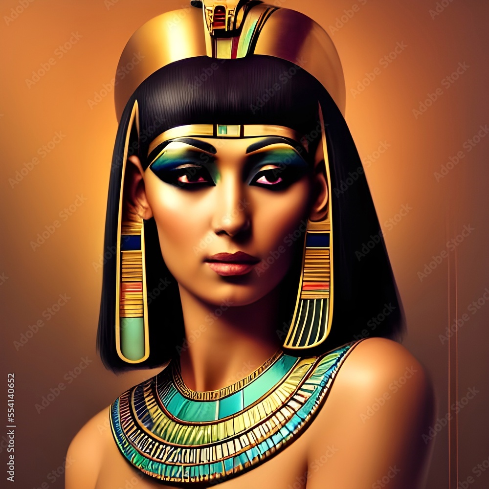 Illustrazione Stock Image featuring the beautiful gold bust of ancient ...