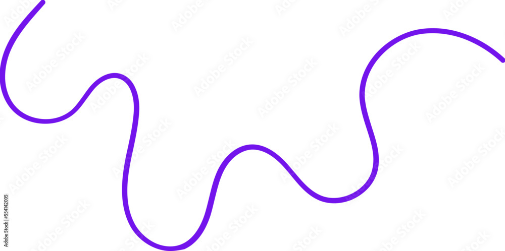 Abstract squiggly line thin shape illustration Stock Vector | Adobe Stock