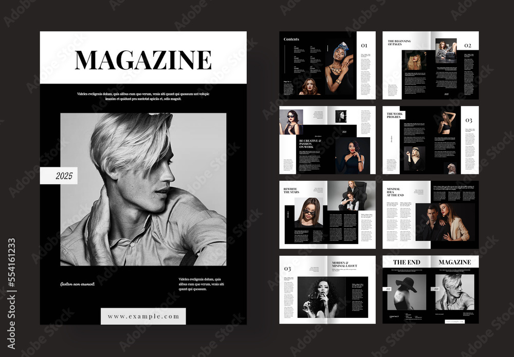 Simple Magazine Stock Template | Adobe Stock
