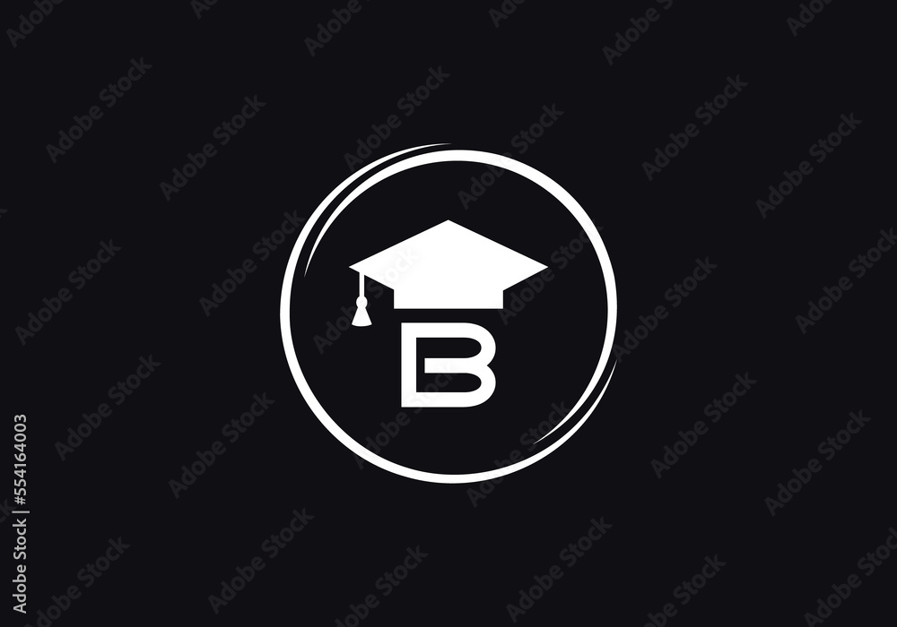 Academic education symbol and Student hat logo. Education cap monogram ...