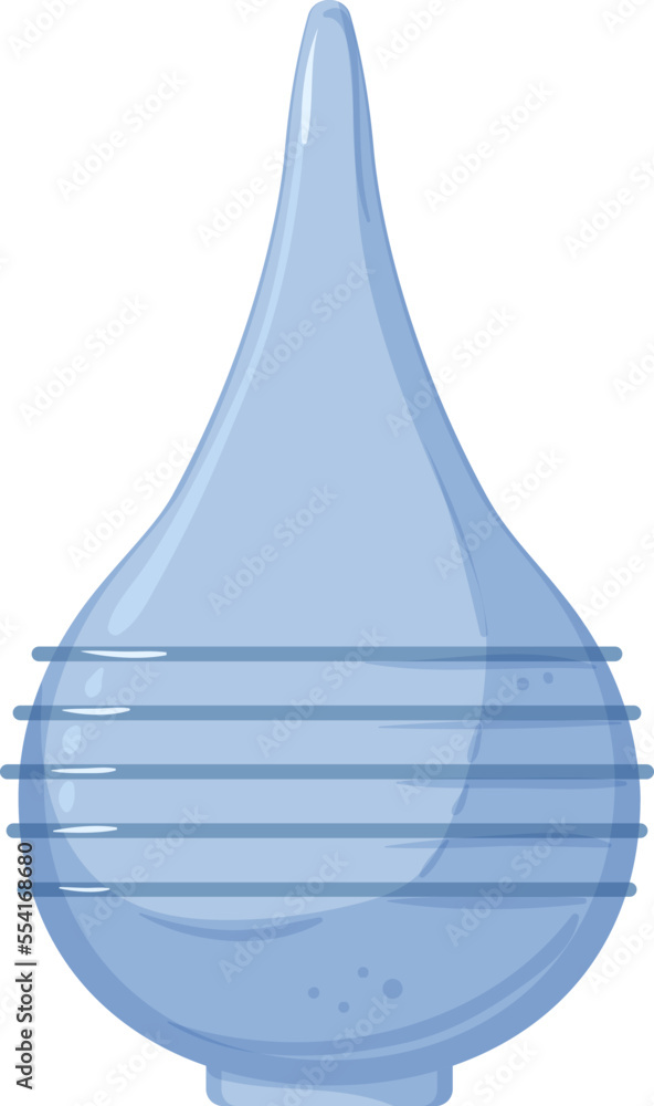 bulb nasal aspirator cartoon. bulb nasal aspirator sign. isolated ...