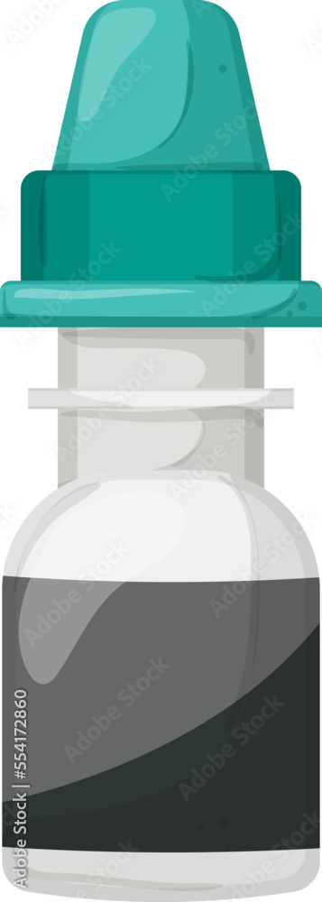 dropper eye drop cartoon. dropper eye drop sign. isolated symbol vector ...