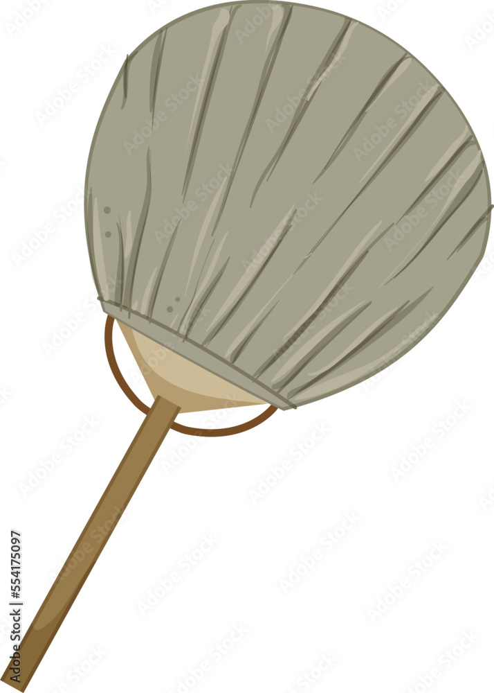 summer hand fan folding cartoon. summer hand fan folding sign. isolated ...