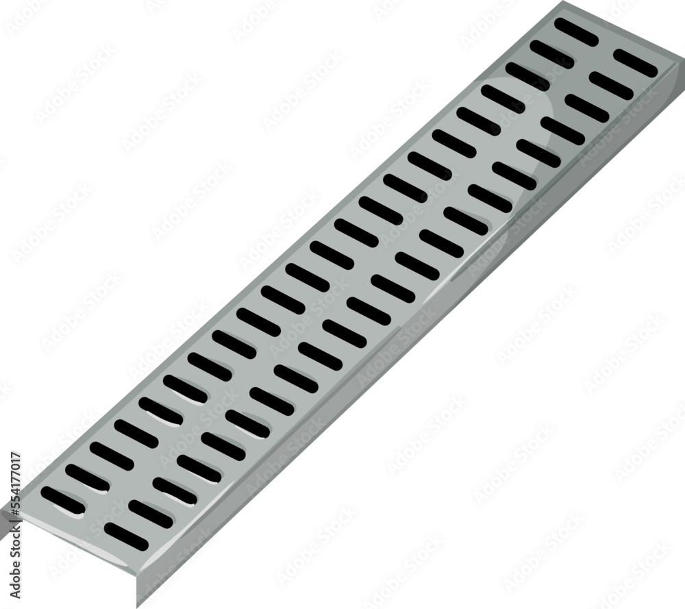 water drainage grate cartoon. water drainage grate sign. isolated ...