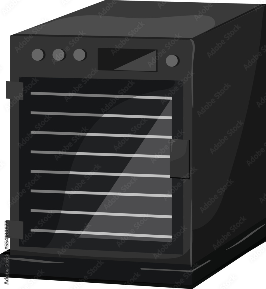 healthy dehydrator food cartoon. healthy dehydrator food sign. isolated ...