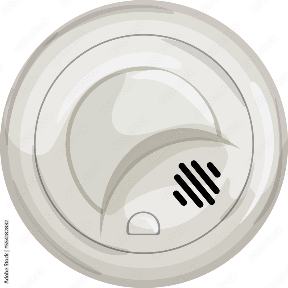 sensor smoke detector cartoon. sensor smoke detector sign. isolated ...