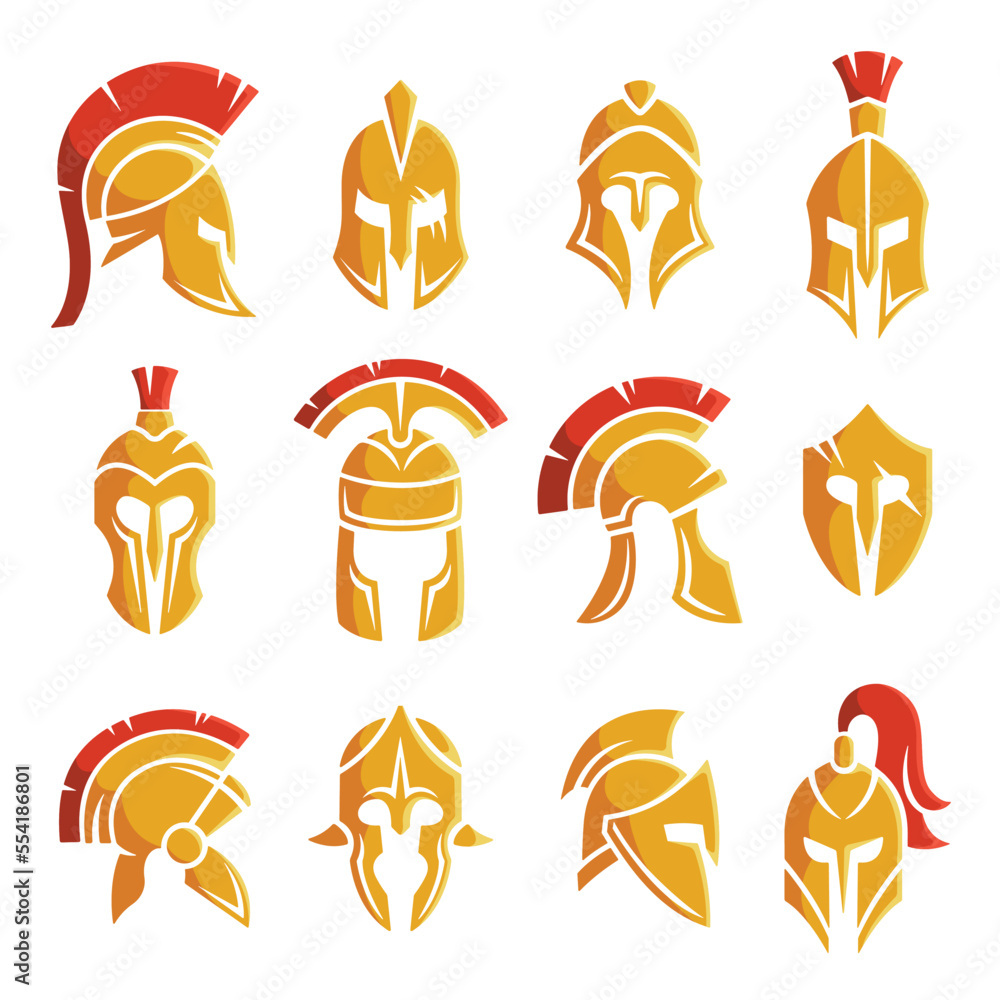 Spartan warrior helmet. Greek gladiator head protection, romans battle ...