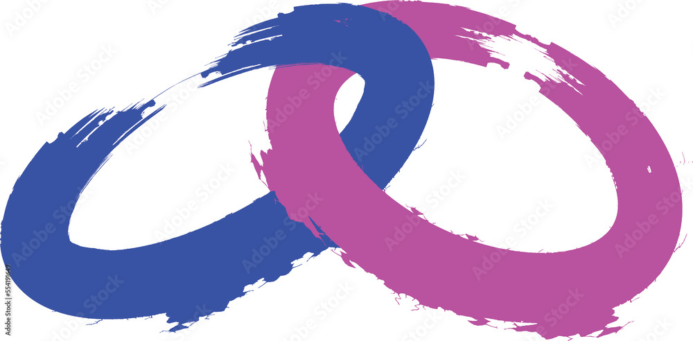 Business Corporate Abstract Logo Design . Two Circles in Chain ...